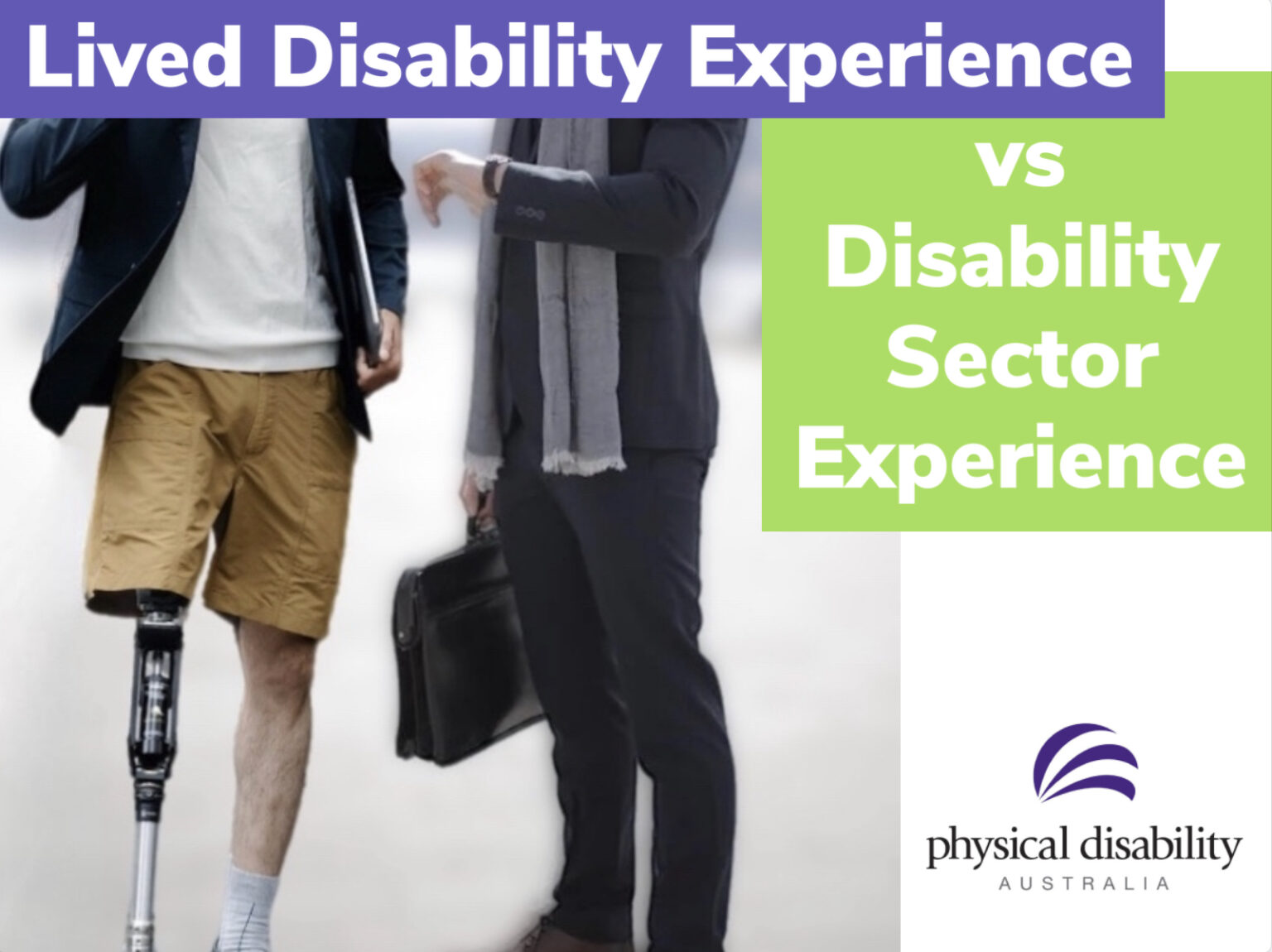 “I’ve had a few discussions of late about the word disability…and I don ...